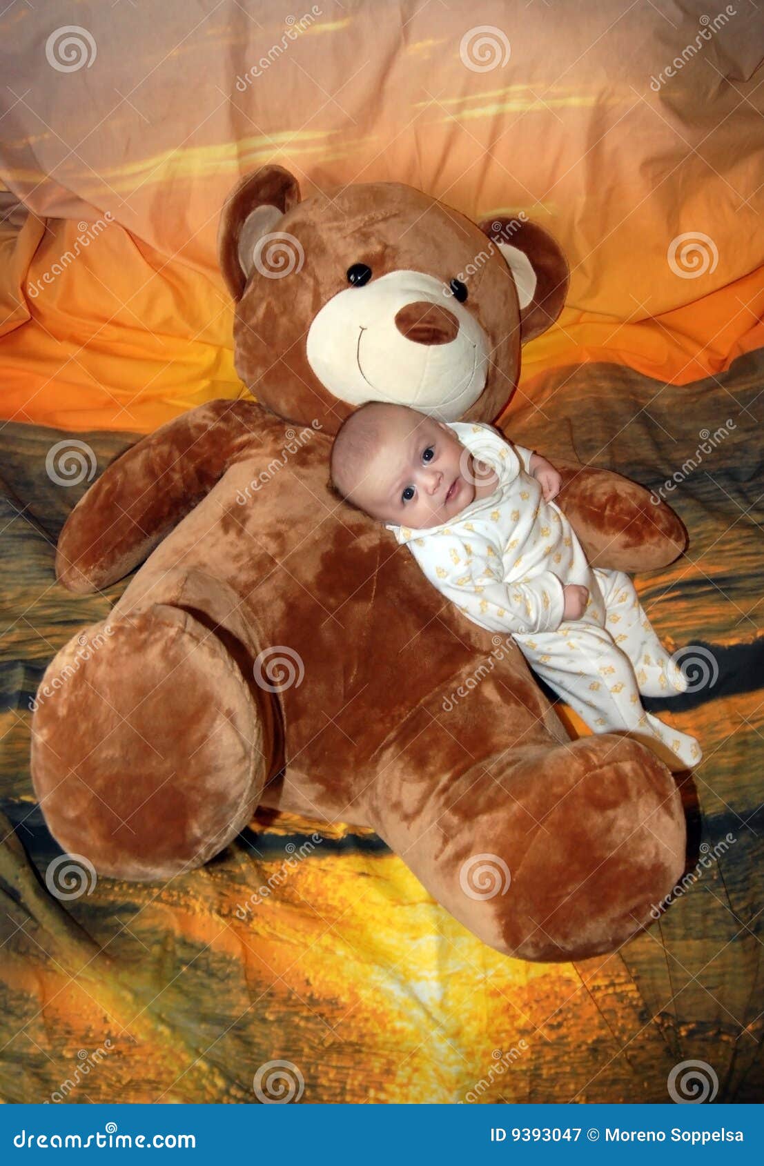 Infant baby boy with bear stock image. Image of mouth - 9393047