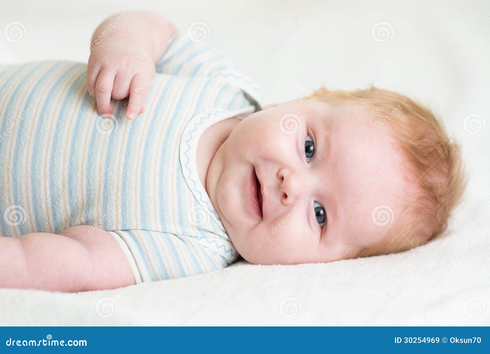 Infant baby boy stock image. Image of little, lying, carefree - 30254969