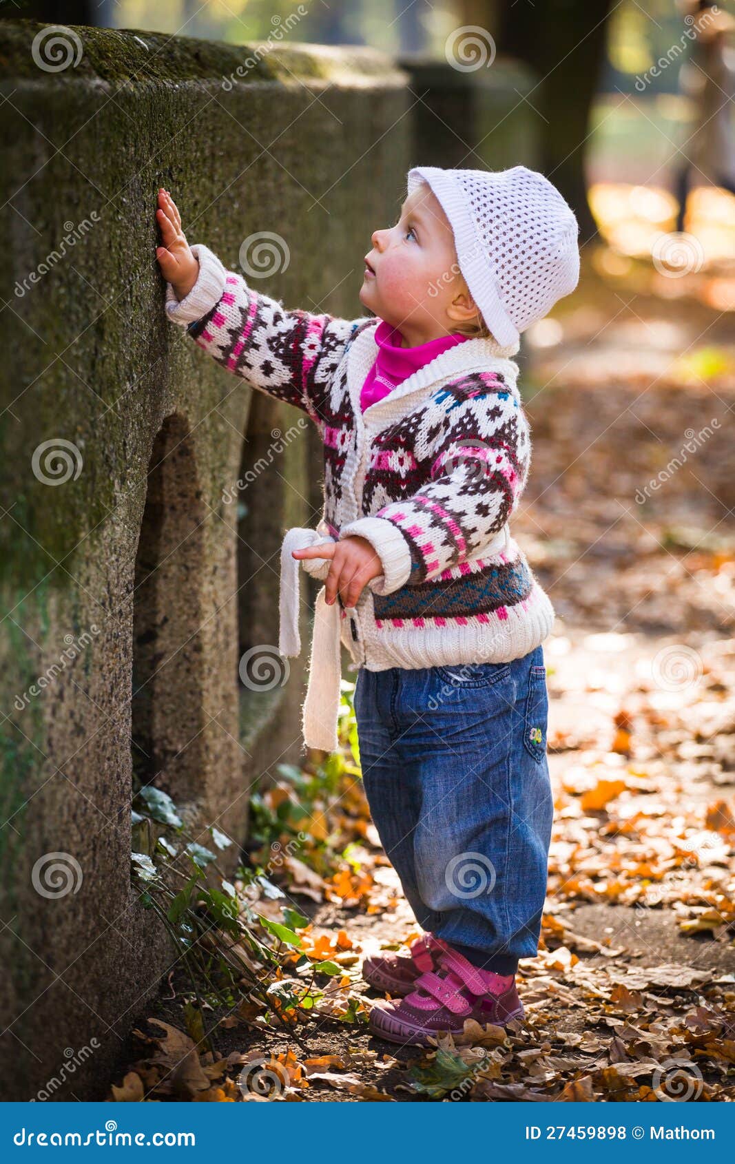 Infant baby girl in park stock photo. Image of baby, play - 27459898