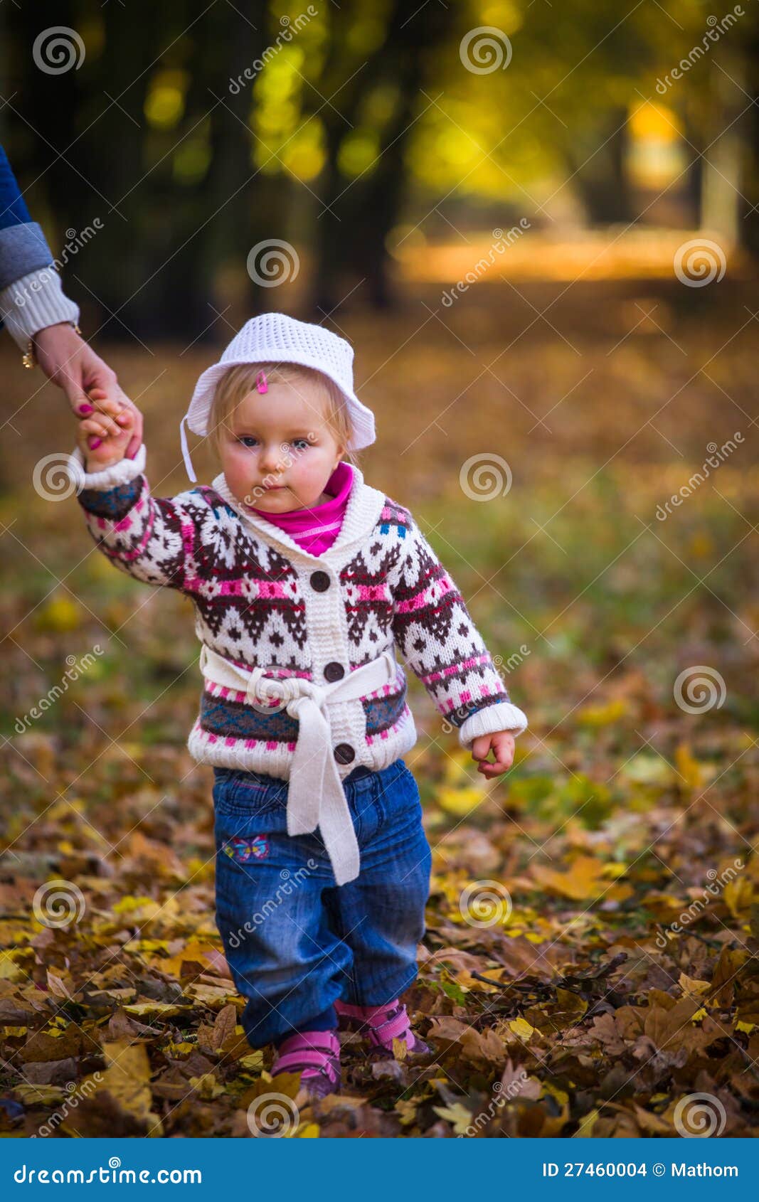 Infant baby girl in park stock photo. Image of cheerful - 27460004