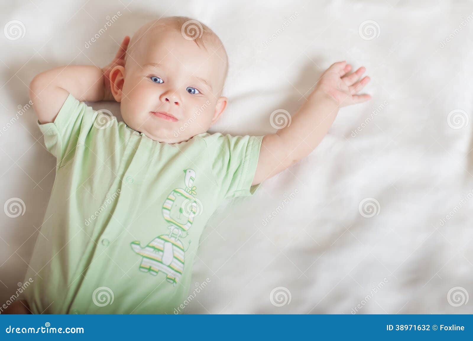 Infant Baby Playing at Home Stock Photo - Image of happiness ...