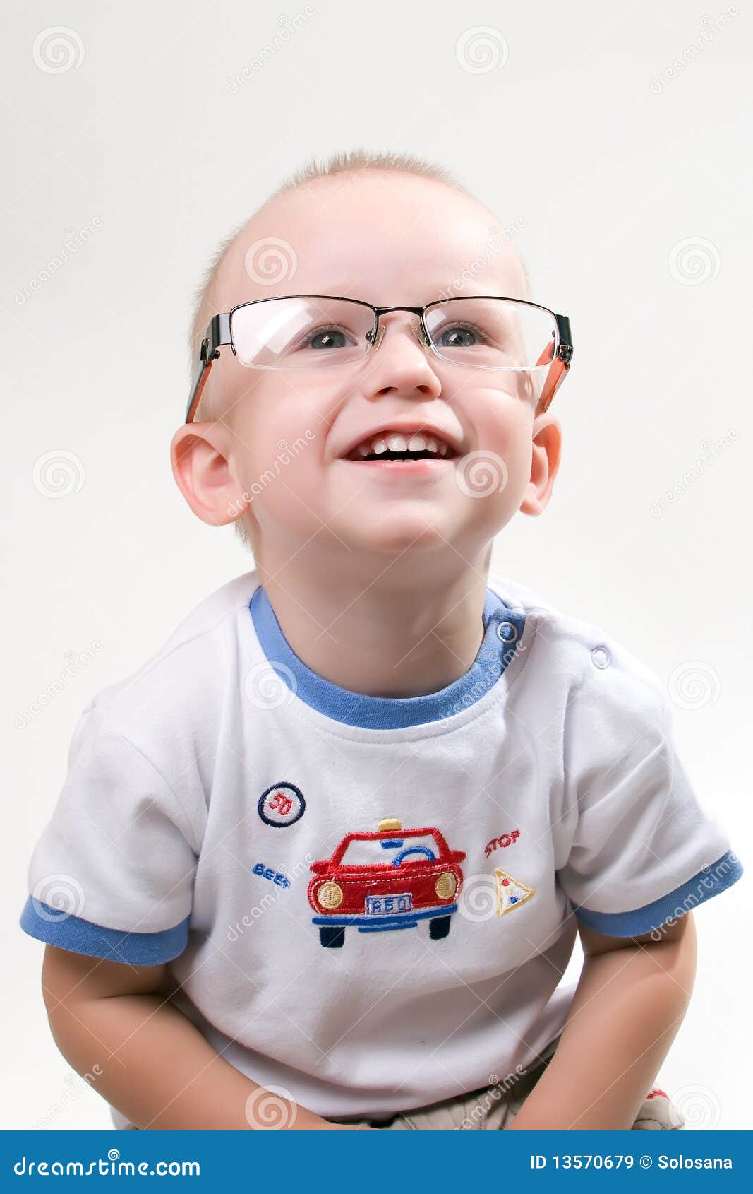 Infant in eyeglasses stock image. Image of healthy, year - 13570679