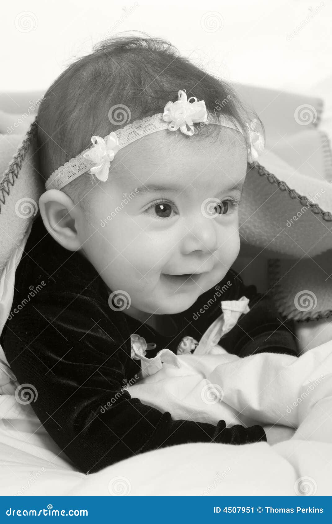 Infant Girl stock image. Image of infant, happy, newborn - 4507951