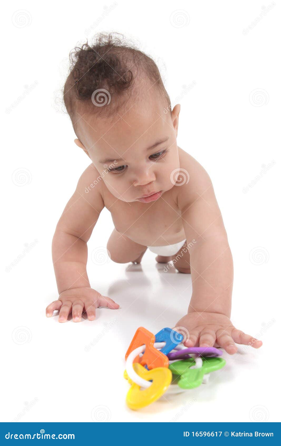 Infant Little Boy Crawling Towards the Viewer Stock Image - Image of ...