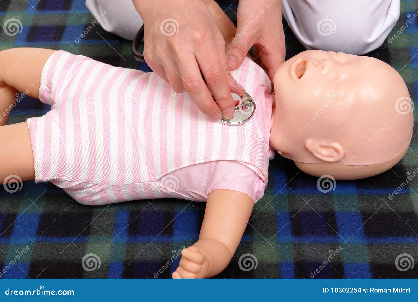 Paramedic Demonstrate Cardiopulmonary Resuscitation - CPR On Dummy ...