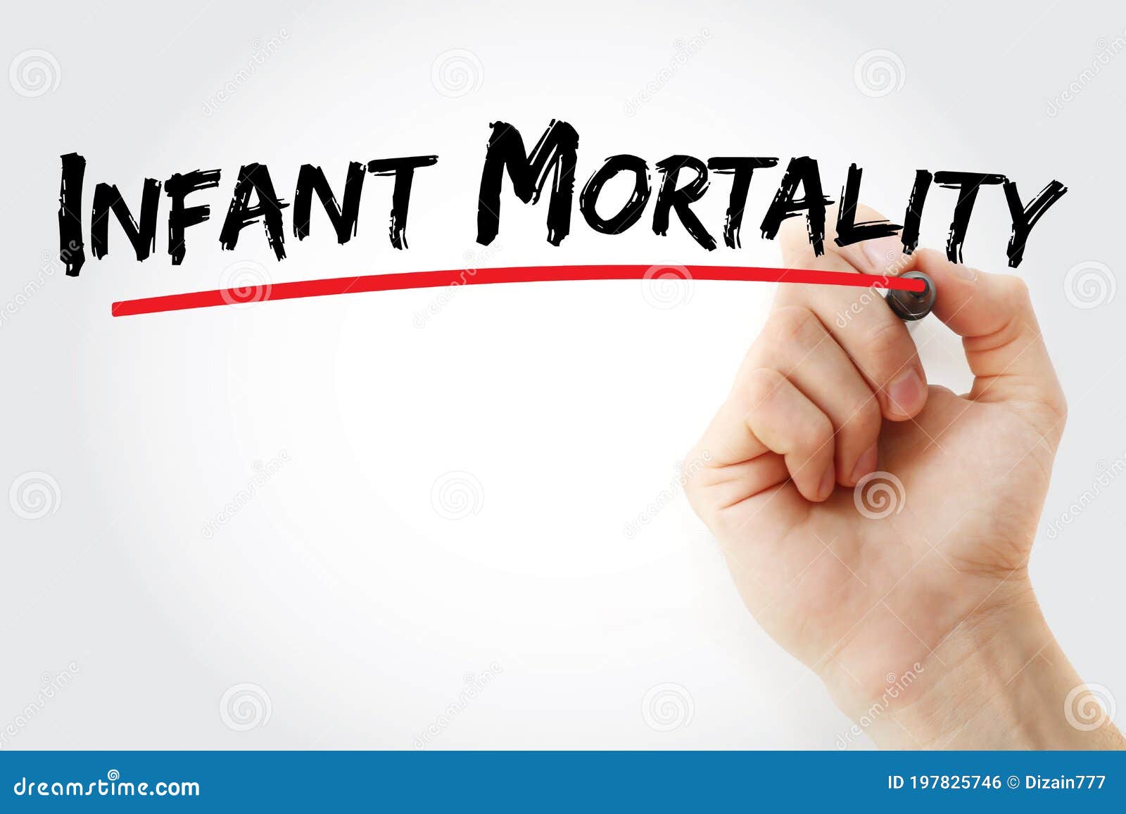Infant Mortality Text with Marker Stock Photo - Image of congenital ...