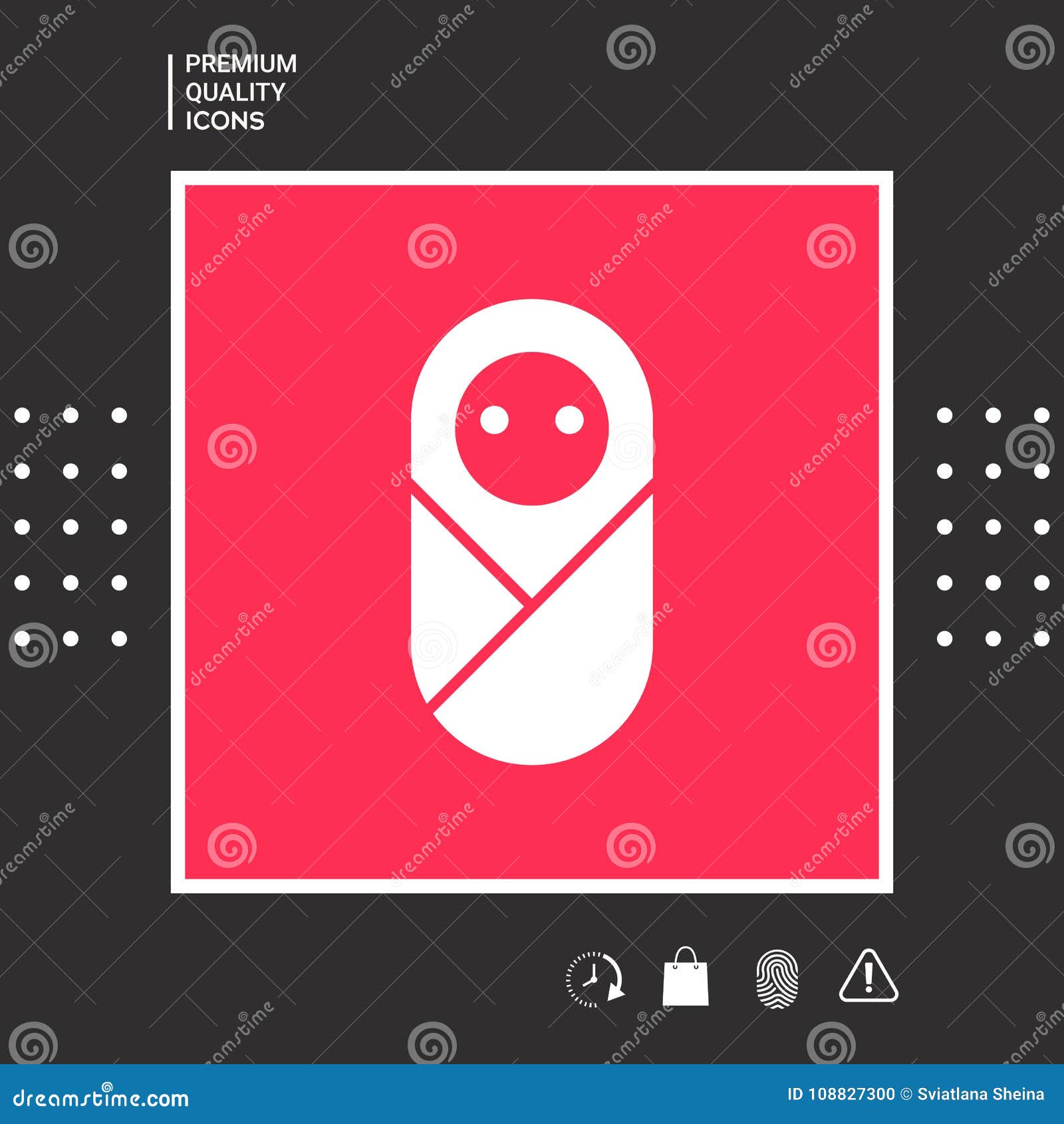 Infant, Neonate, Newborn Icon Stock Vector - Illustration of toddler ...