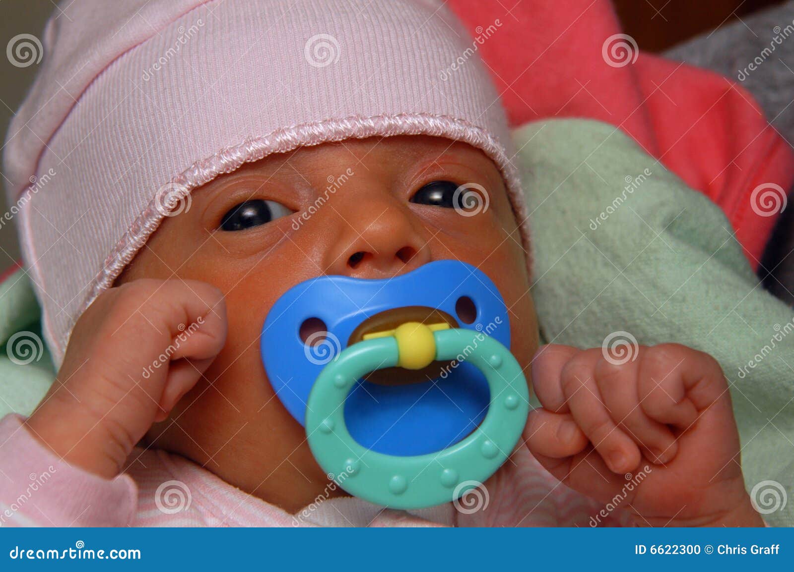 Infant with Pacifier stock photo. Image of childcare, family - 6622300