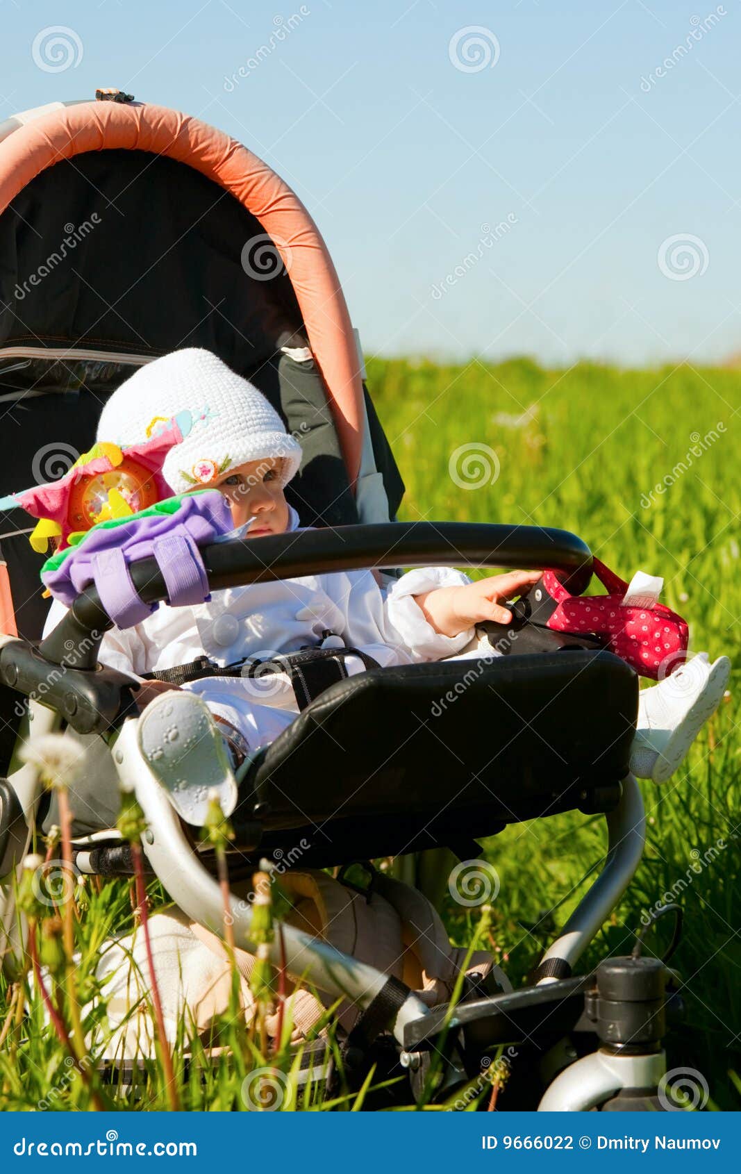 Infant in Stroller stock photo. Image of perambulator - 9666022