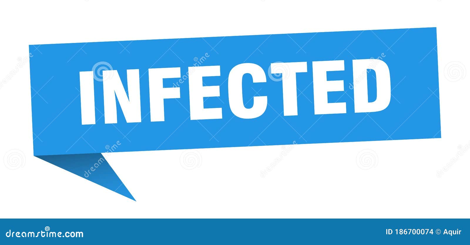Infected Banner. Infected Speech Bubble Stock Vector - Illustration of ...