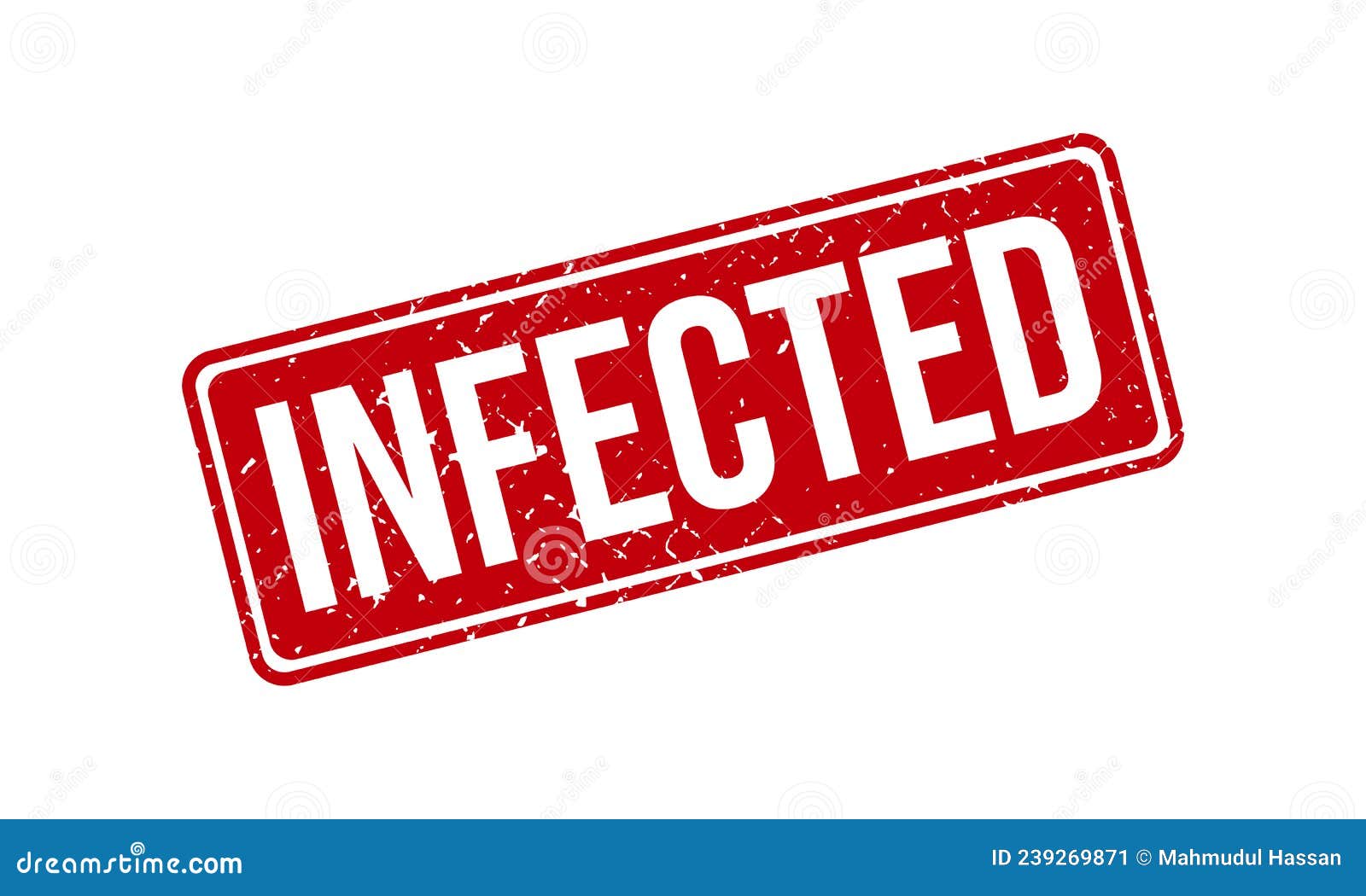 Infected Rubber Stamp. Infected Grunge Stamp Seal Vector Illustration ...