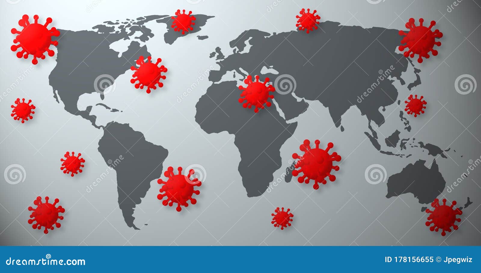 Infected World stock illustration. Illustration of viruses - 178156655
