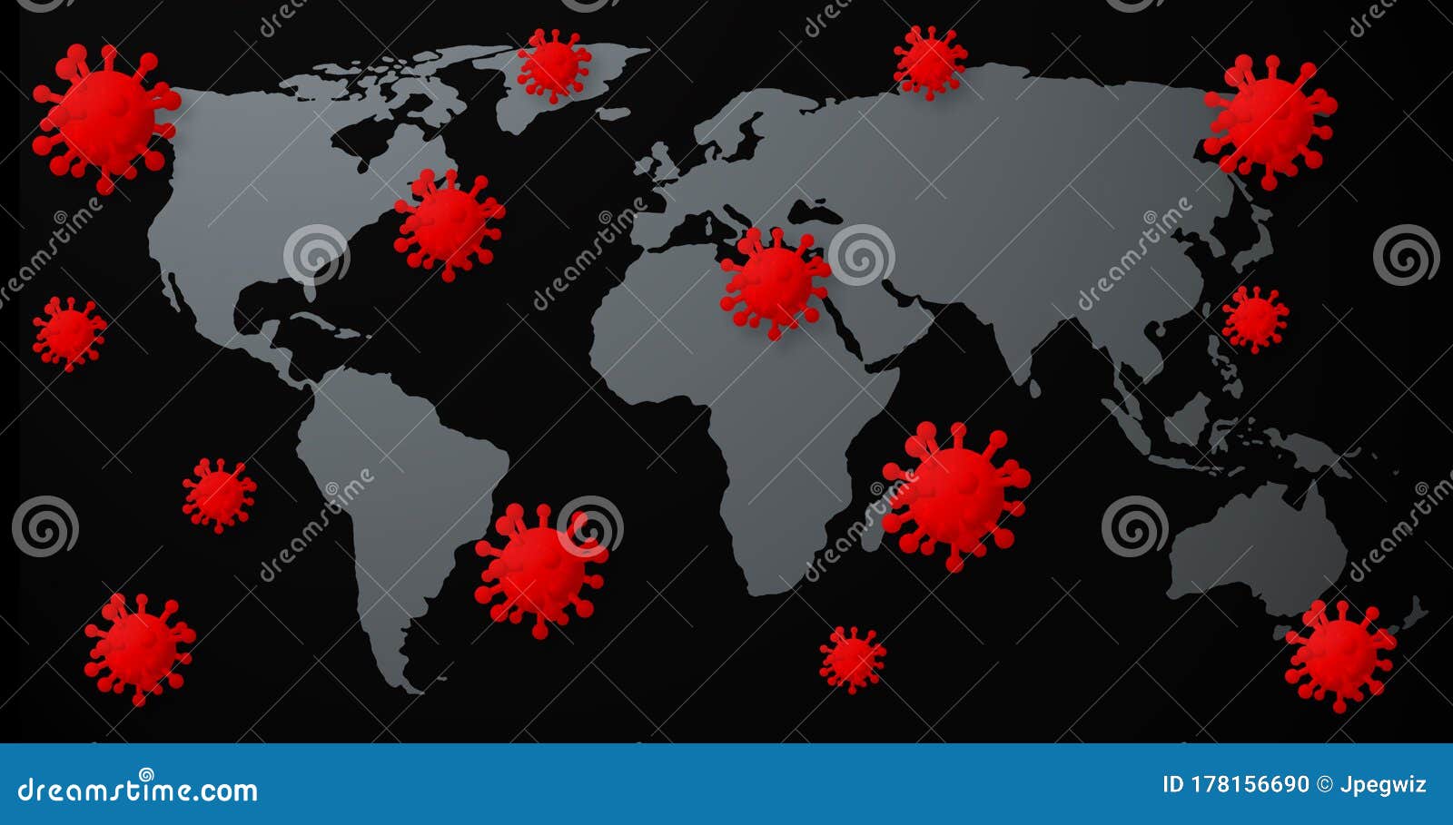 Infected World stock illustration. Illustration of planet - 178156690