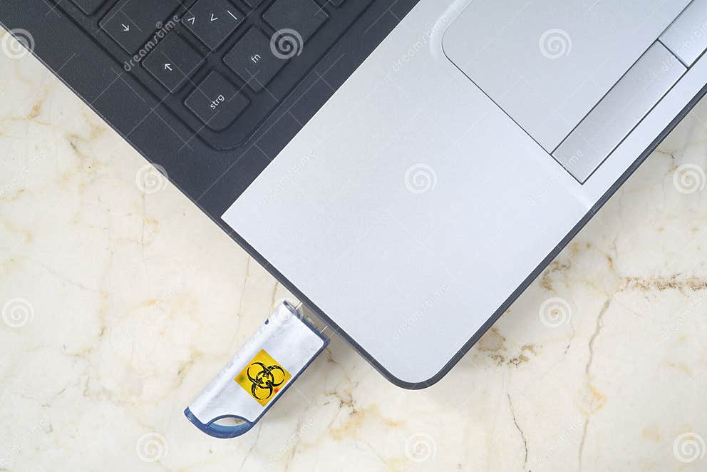 Infecting a Computer with Virus Stock Photo - Image of secure, virtual ...
