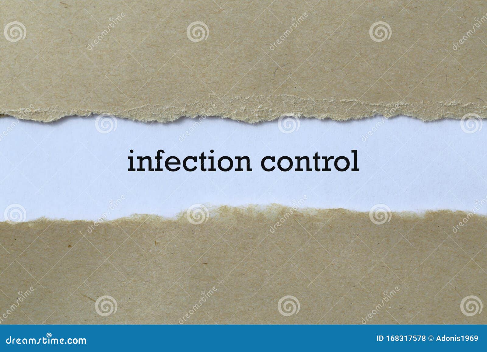 Infection control on paper stock photo. Image of germ - 168317578