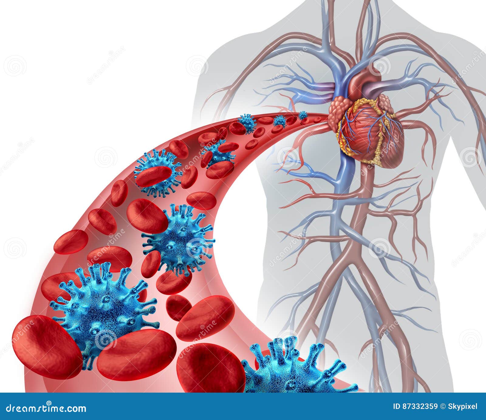 Infection de virus de sang illustration stock. Illustration du hépatite ...