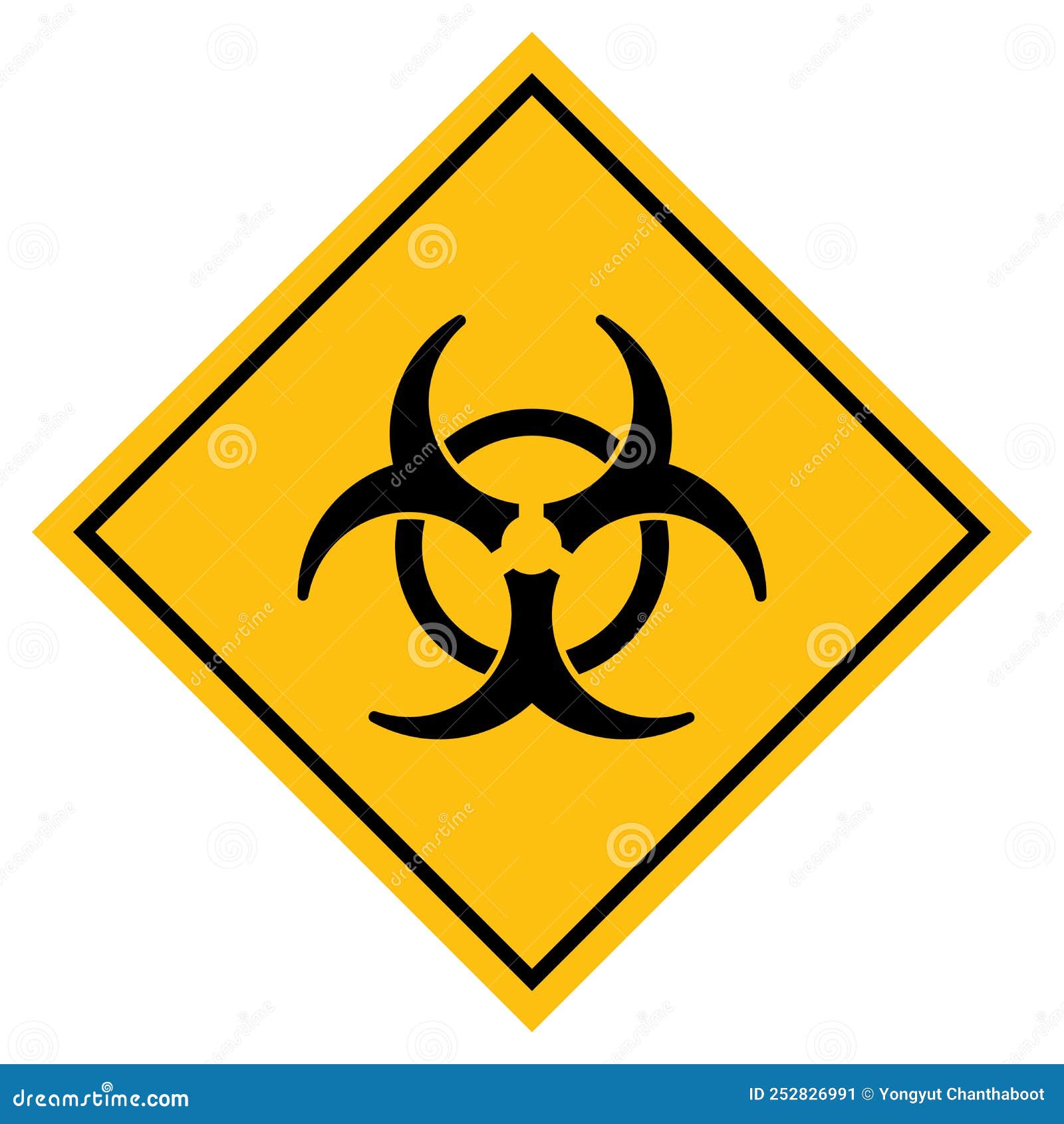 Infection Hazard Label Symbol Sign ,Vector Illustration, Isolate on ...