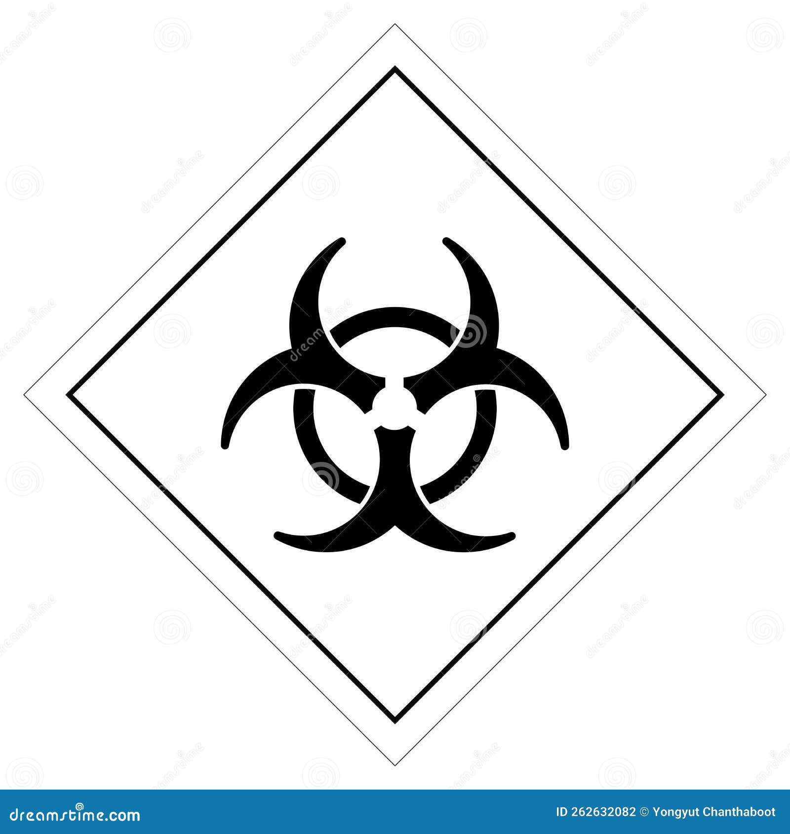 Infection Hazard Label Symbol Sign ,Vector Illustration, Isolate on ...