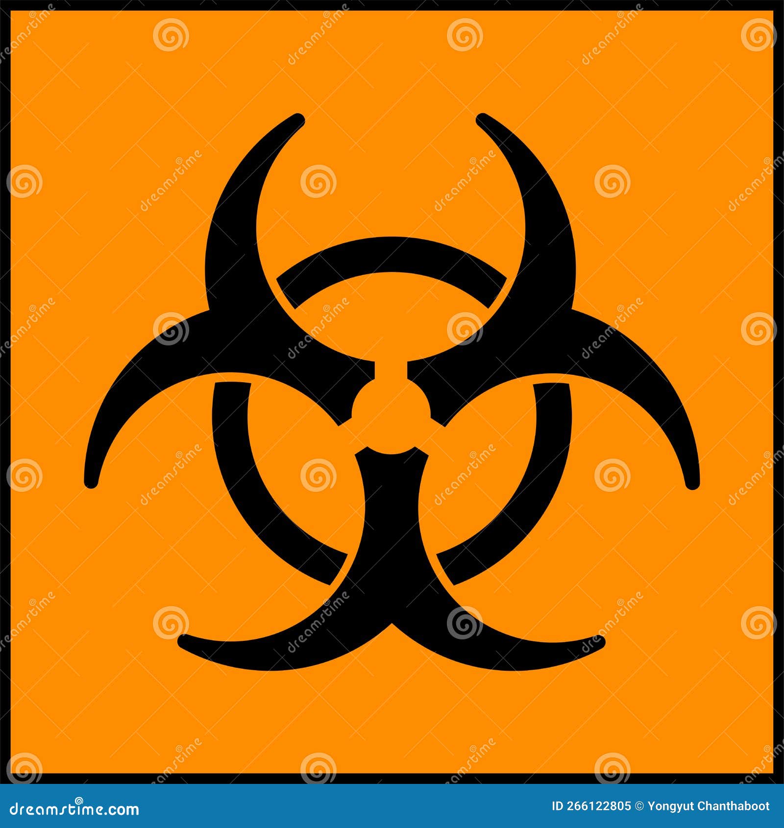 Infection Hazard Label Symbol Sign ,Vector Illustration, Isolate on ...