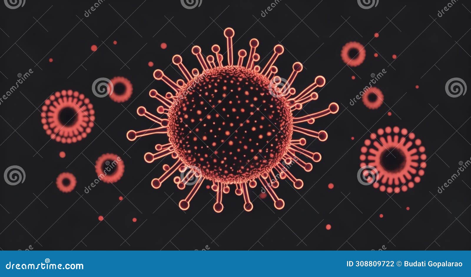 Infection in Progress - a Visual Representation of a Virus Spreading ...