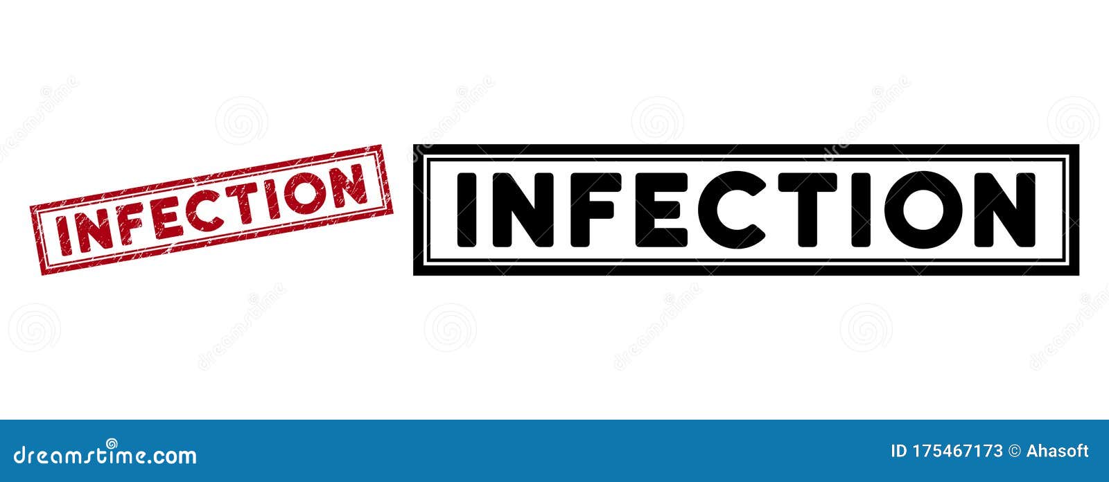 Scratched Infection Rectangle Frame Seal Stock Illustration ...