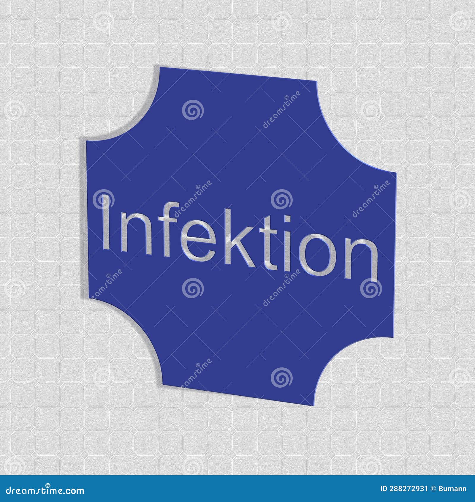 "Infection" - Word, Lettering or Text As a 3D Illustration, 3D ...