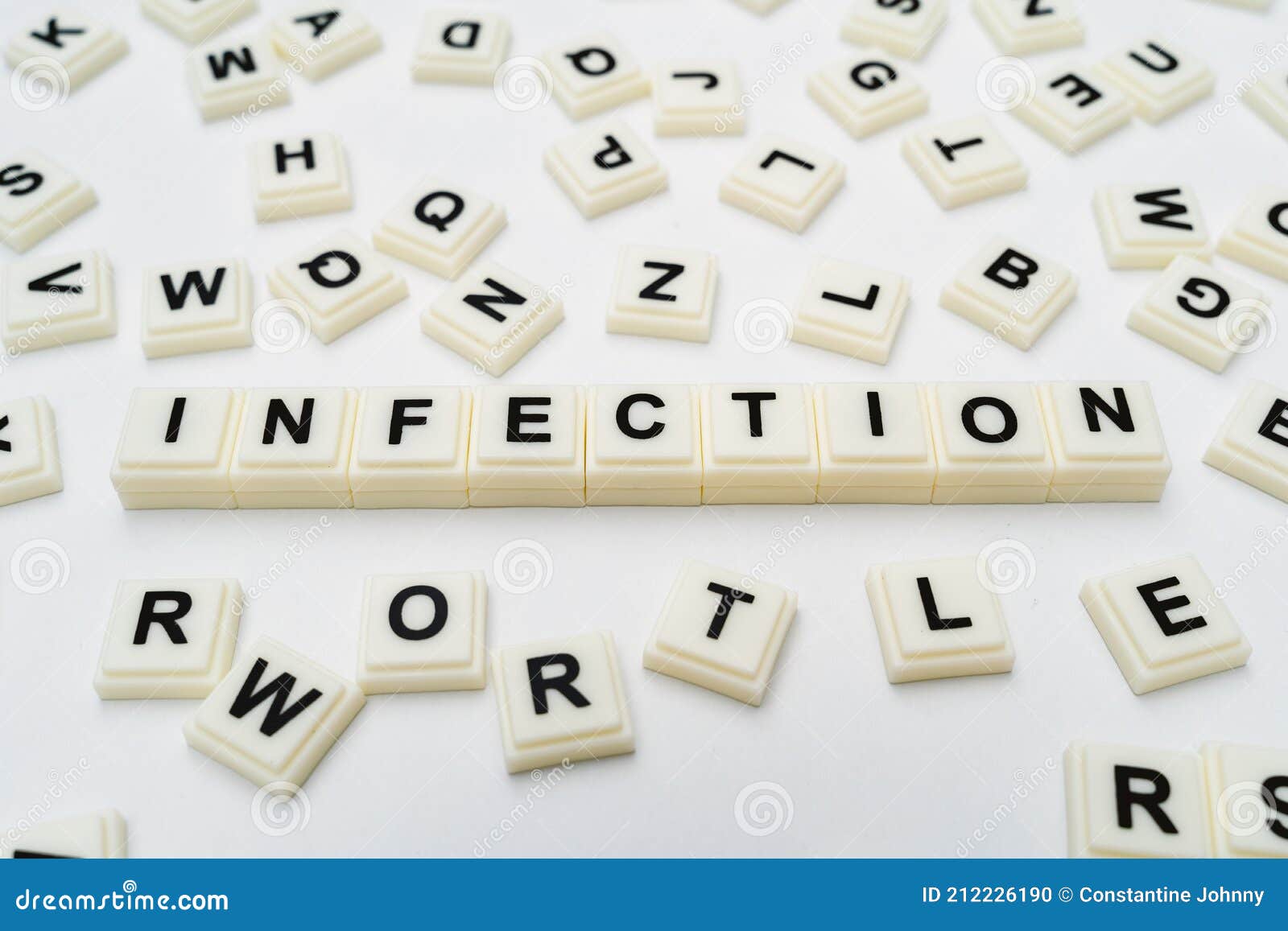 Infection Word and Scattered Alphabet Blocks Stock Photo - Image of ...