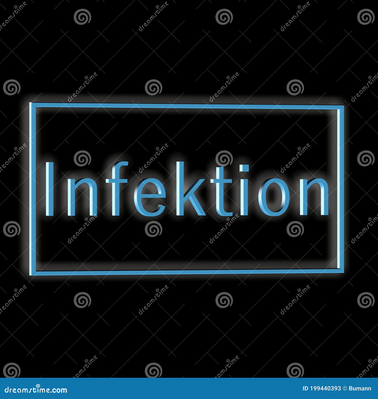 Infection - Word or Text As 3D Illustration, 3D Rendering Stock ...