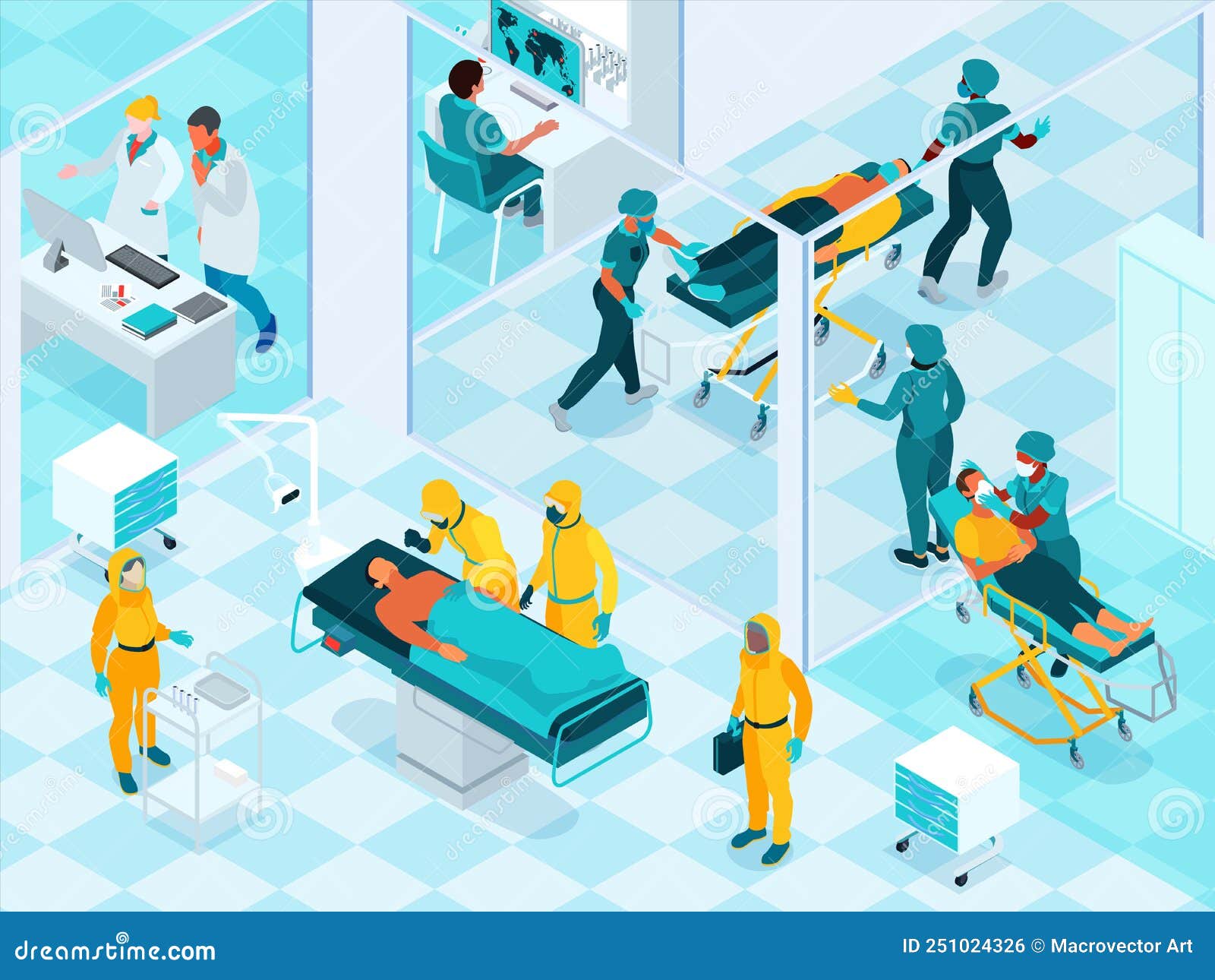 Infectious Disease Composition Stock Vector - Illustration of ...