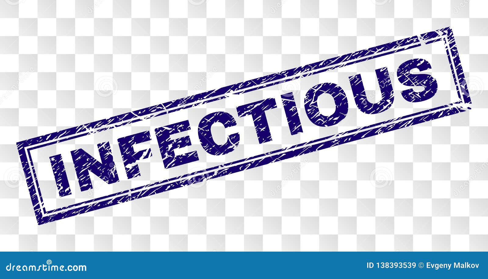 Scratched INFECTIOUS Rectangle Stamp Stock Vector - Illustration of ...