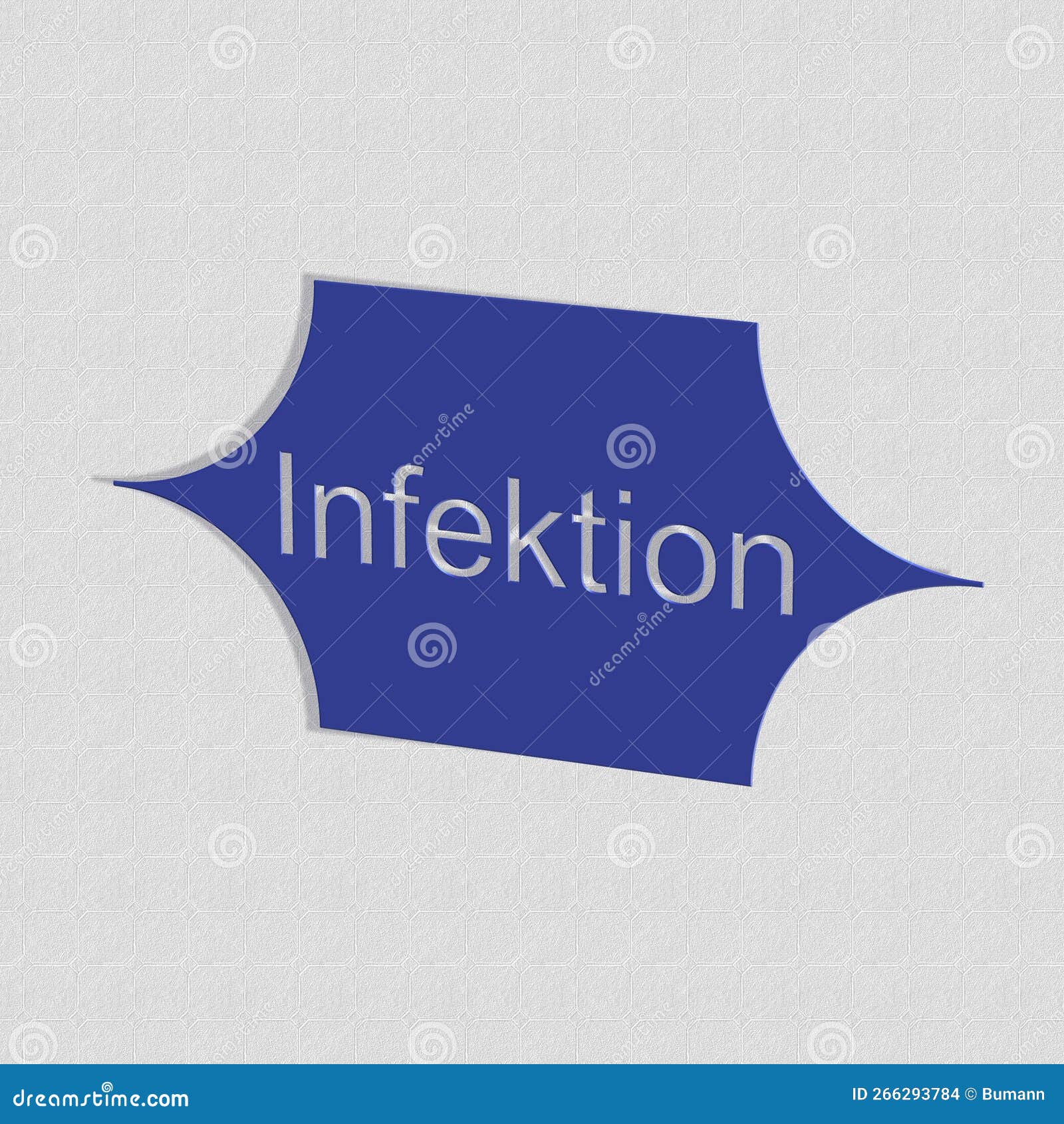 `Infektion` = `Infection` - Word, Lettering or Text As a 3D ...