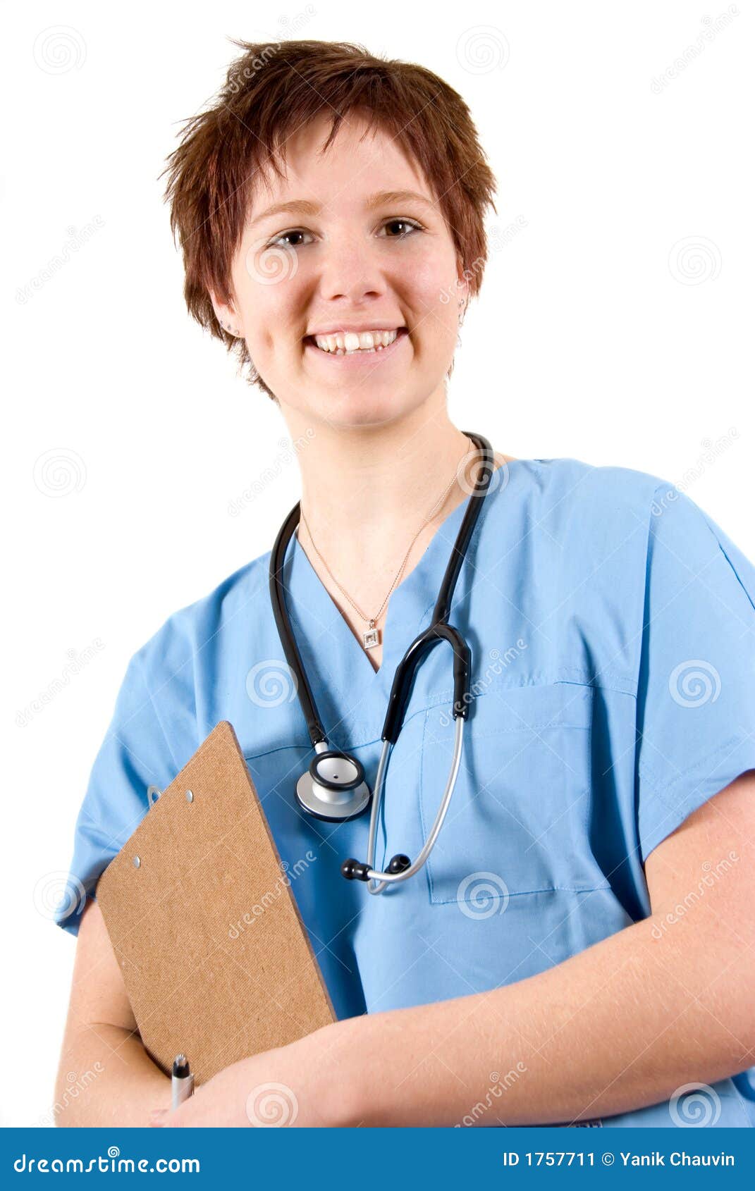 Infermiera felice immagine stock. Immagine di professionista - 1757711