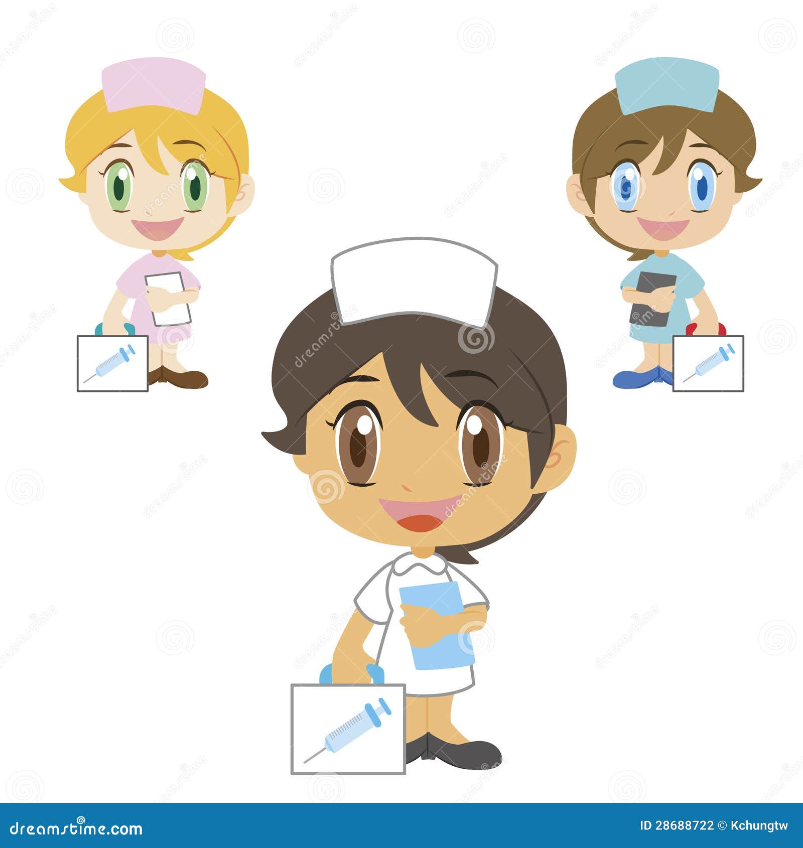 Infermiere Con Una Cassetta Di Pronto Soccorso Illustrazione Vettoriale ...