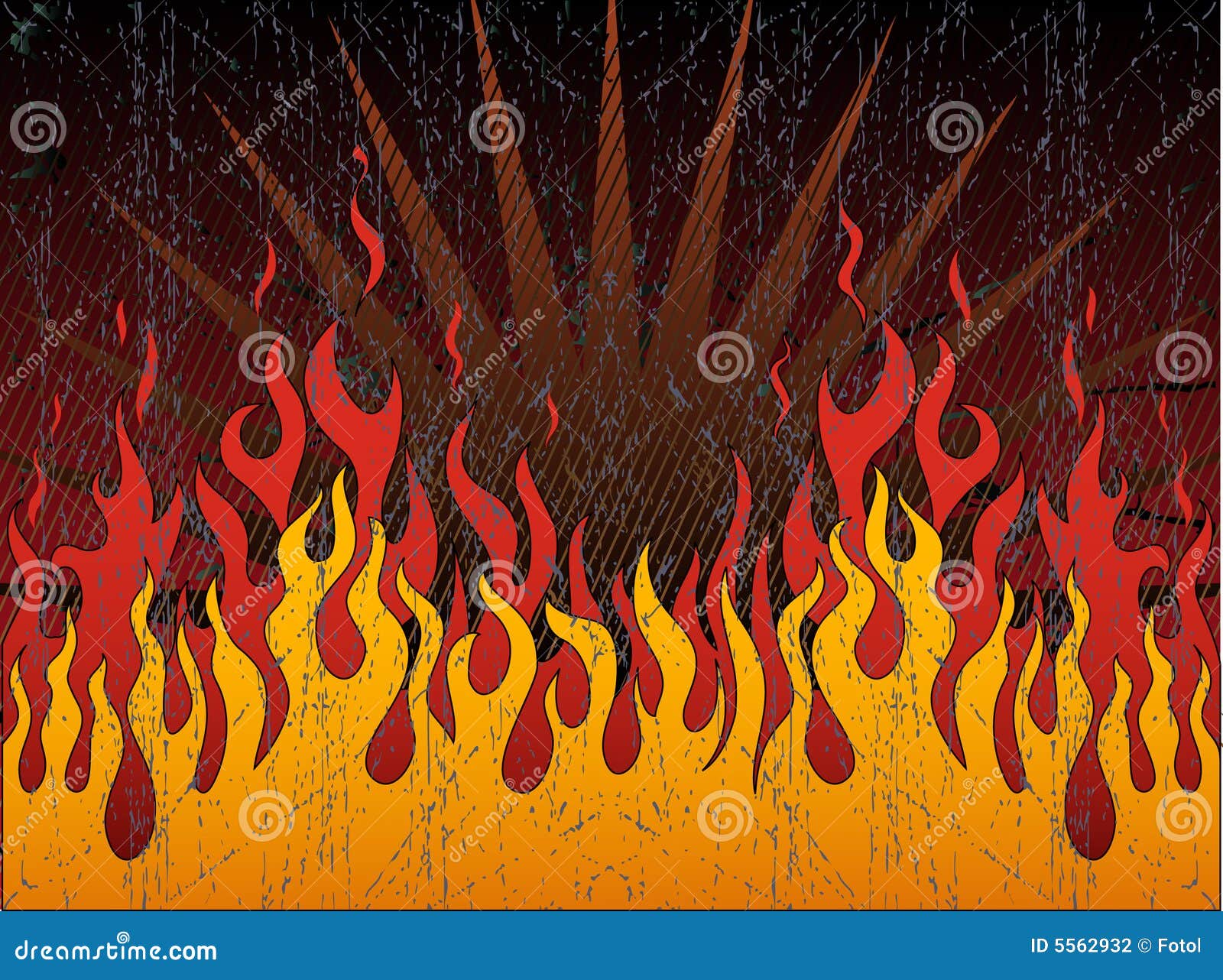 Infernal fire stock illustration. Illustration of flame - 5562932