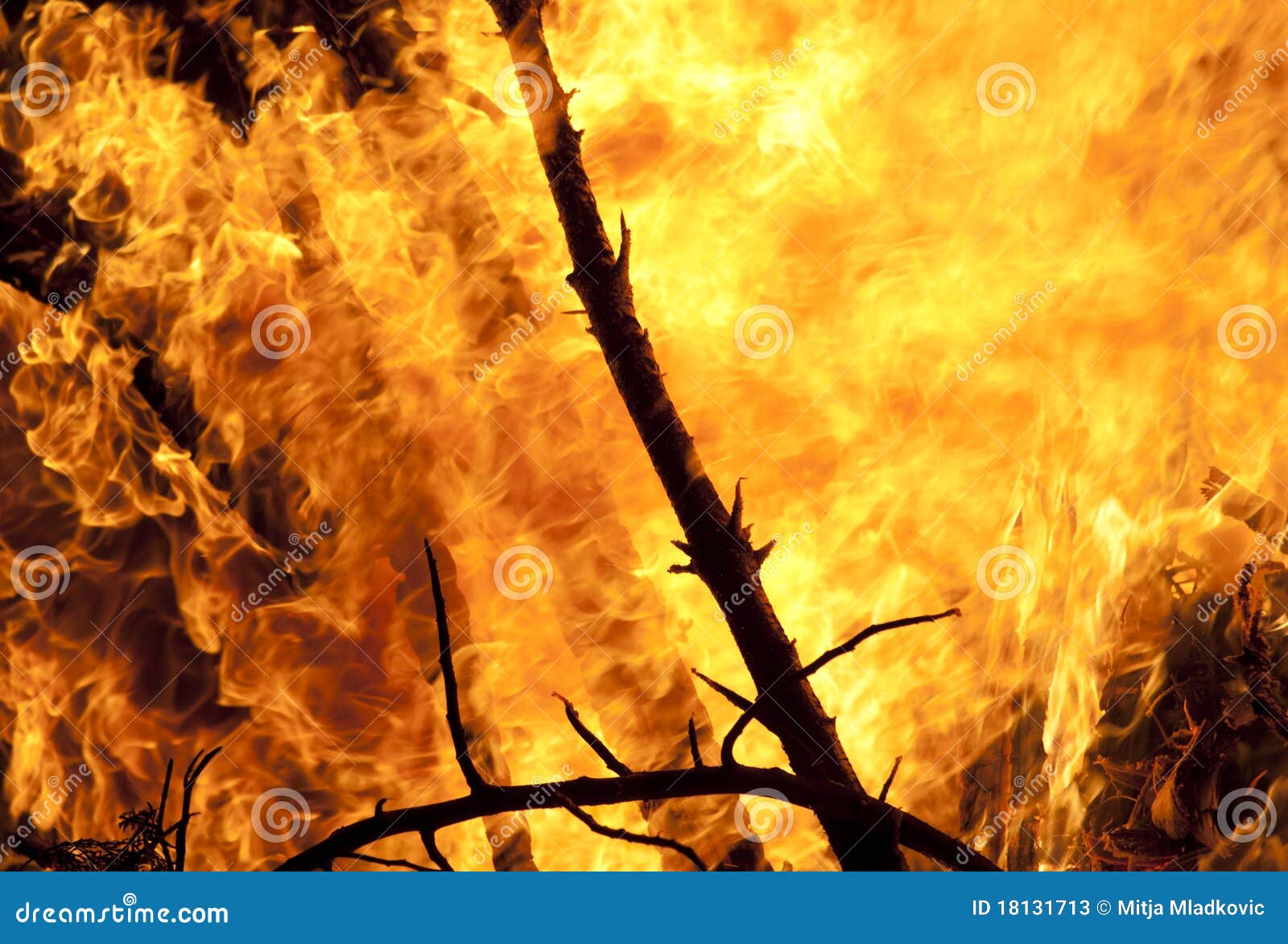 Inferno stock image. Image of disaster, burn, orange - 18131713