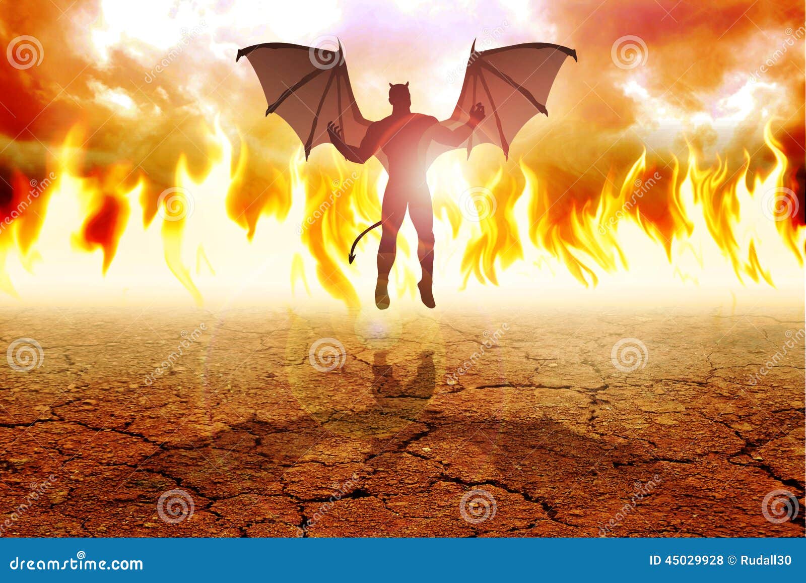 Inferno ilustração stock. Ilustração de afterlife, chama - 45029928