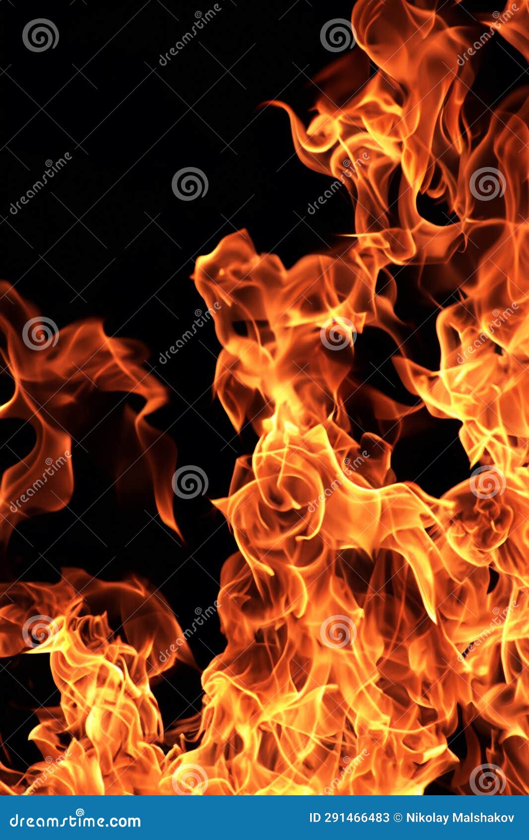 Inferno Eruption: Flames on Dark Surface Stock Image - Image of fire ...