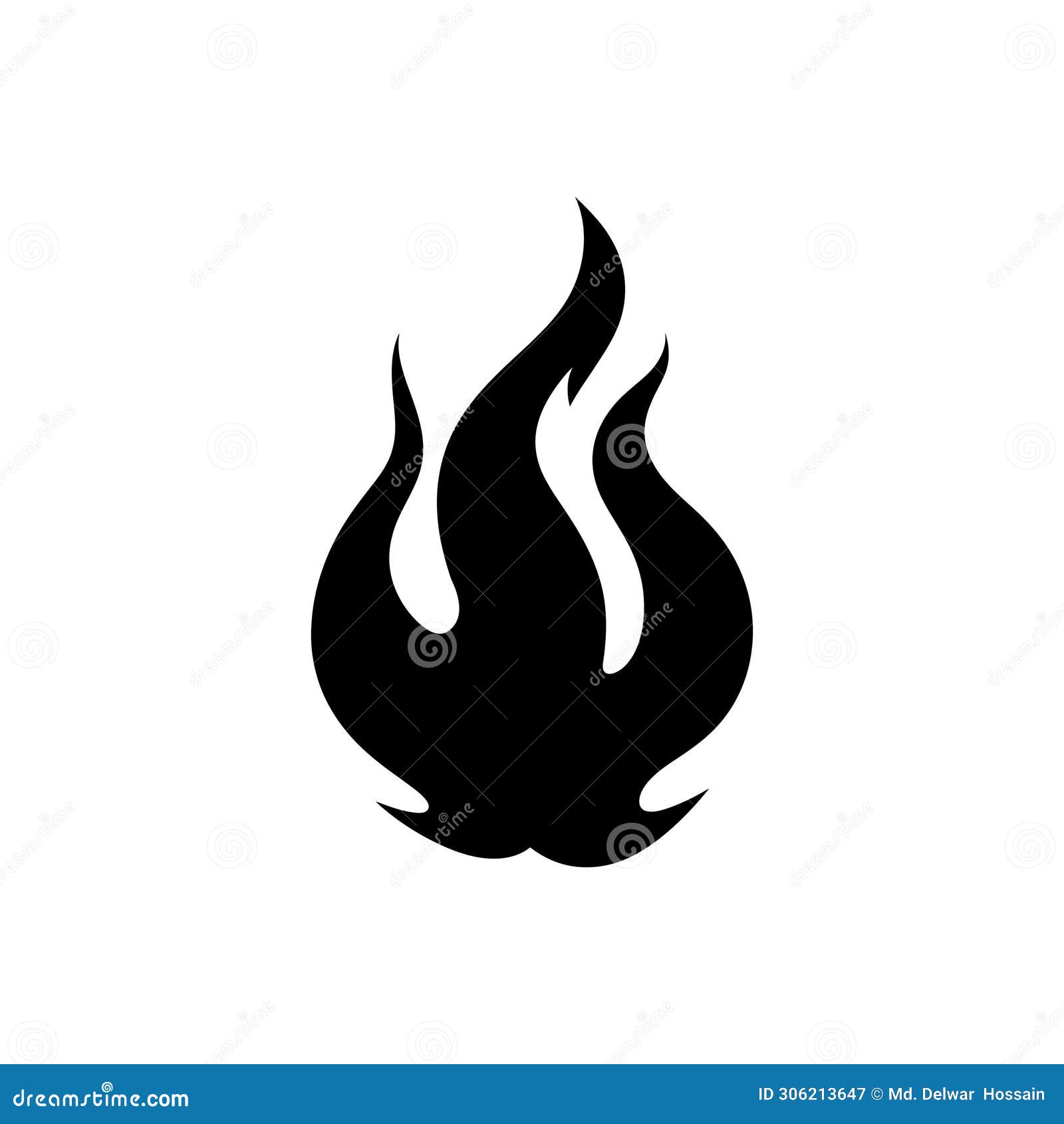 Inferno fury flame icon stock vector. Illustration of icon - 306213647