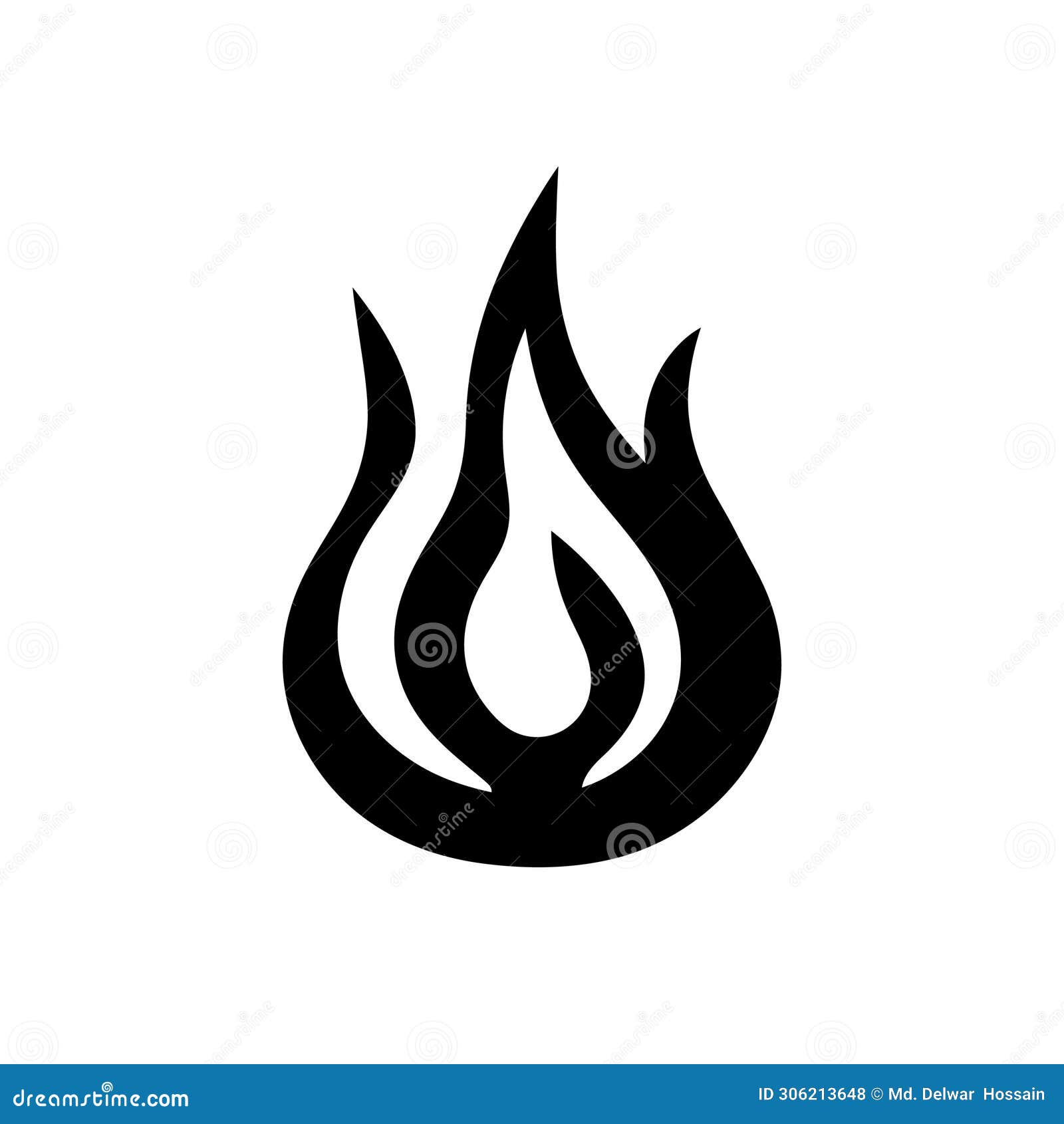 Inferno Flame Icon Vector Illustration | CartoonDealer.com #306213642