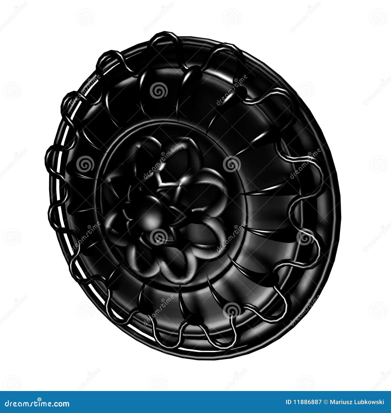 Round Shield Logo Concept Design. Three Dimensional Style. 3D Symbol ...