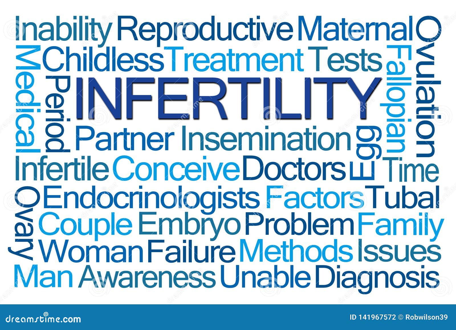 Infertility Word Cloud stock illustration. Illustration of cloud ...