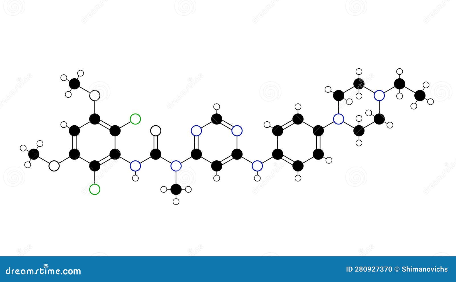 Infigratinib Molecular Structure, 3d Model Molecule, Truseltiq ...
