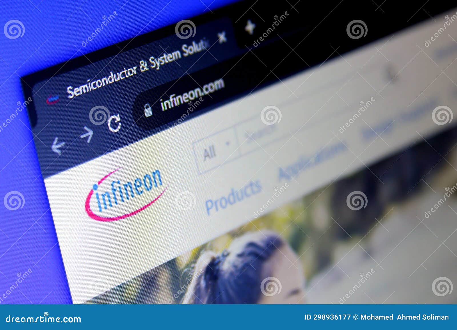 Infineon Technologies logo editorial photography. Image of background ...