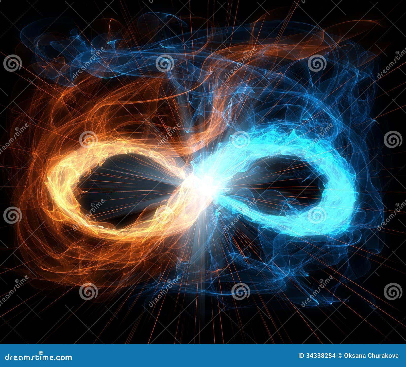 Infini de signe illustration stock. Illustration of orange - 34338284