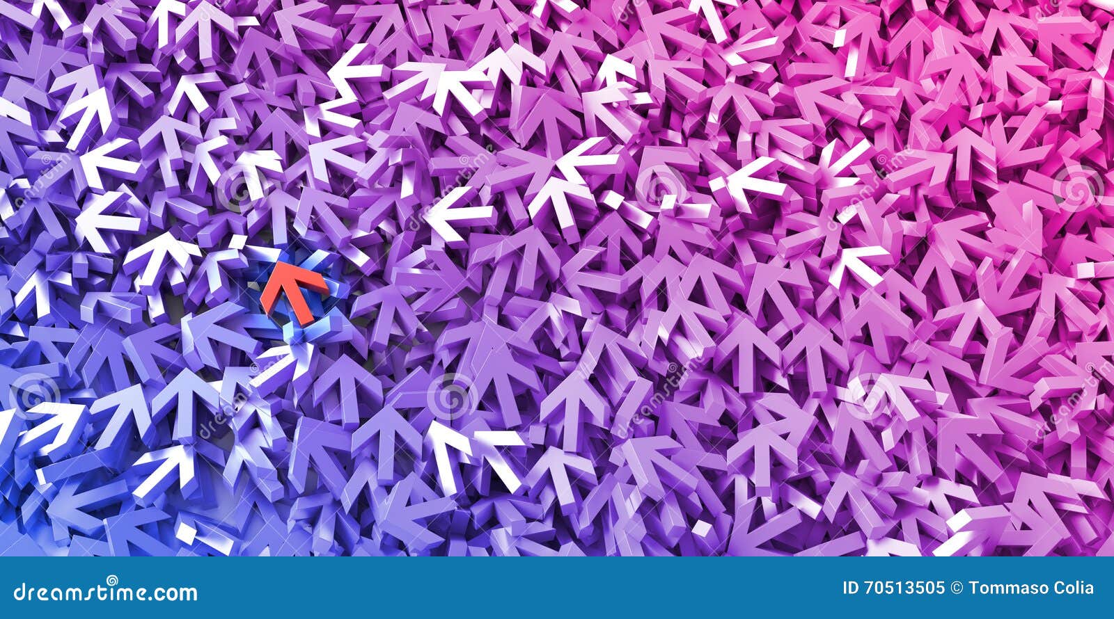 Infinite Arrow Signs, 3d Rendering Stock Illustration - Illustration of ...