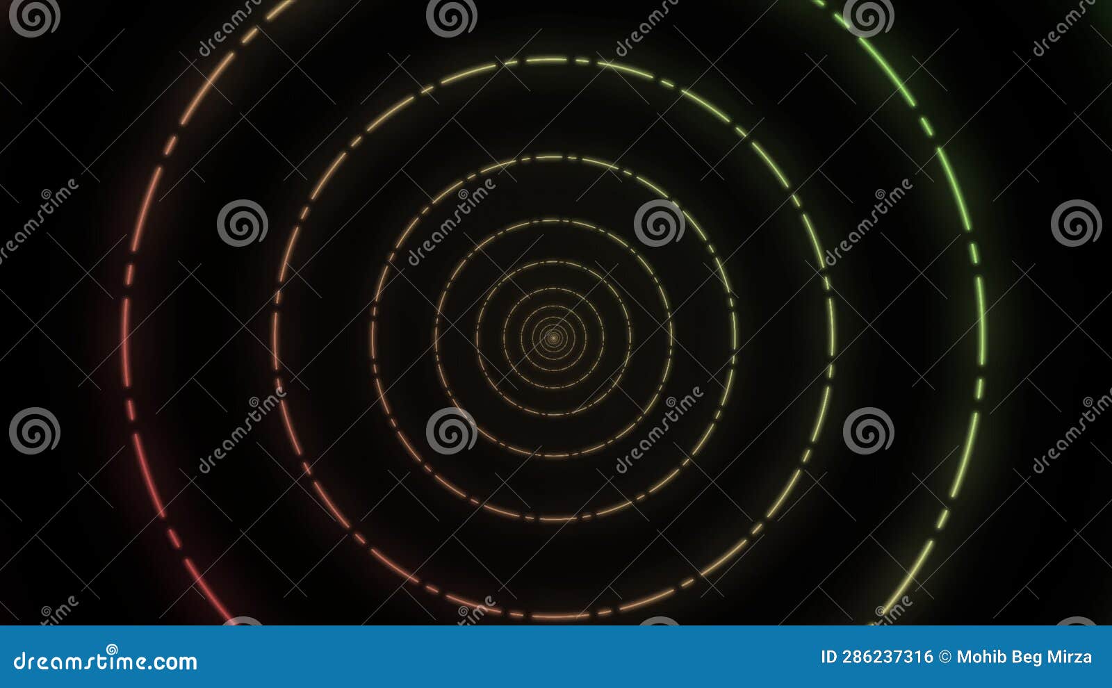 Infinite Circle Moving Tunnel Animation in 4K. Stock Footage - Video of ...