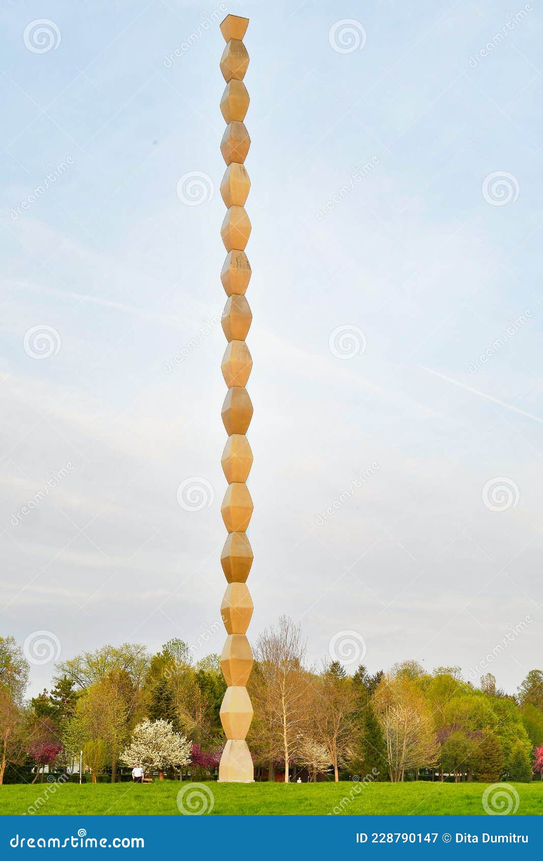 Infinite Column,Targu Jiu, Romania 102 Stock Image - Image of ...