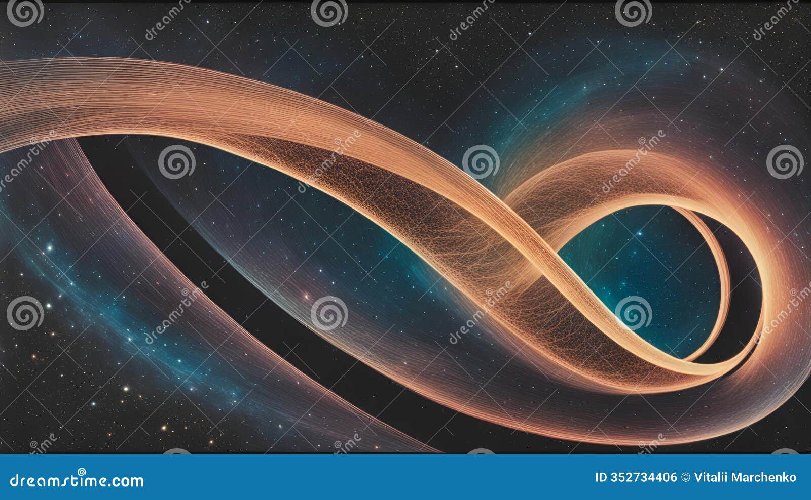 Infinite Cosmic Patterns: Abstract Energy Flow in Outer Space Stock ...