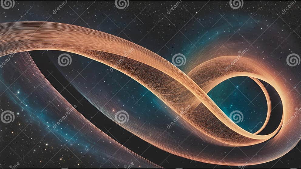 Infinite Cosmic Patterns: Abstract Energy Flow in Outer Space Stock Illustration - Illustration ...