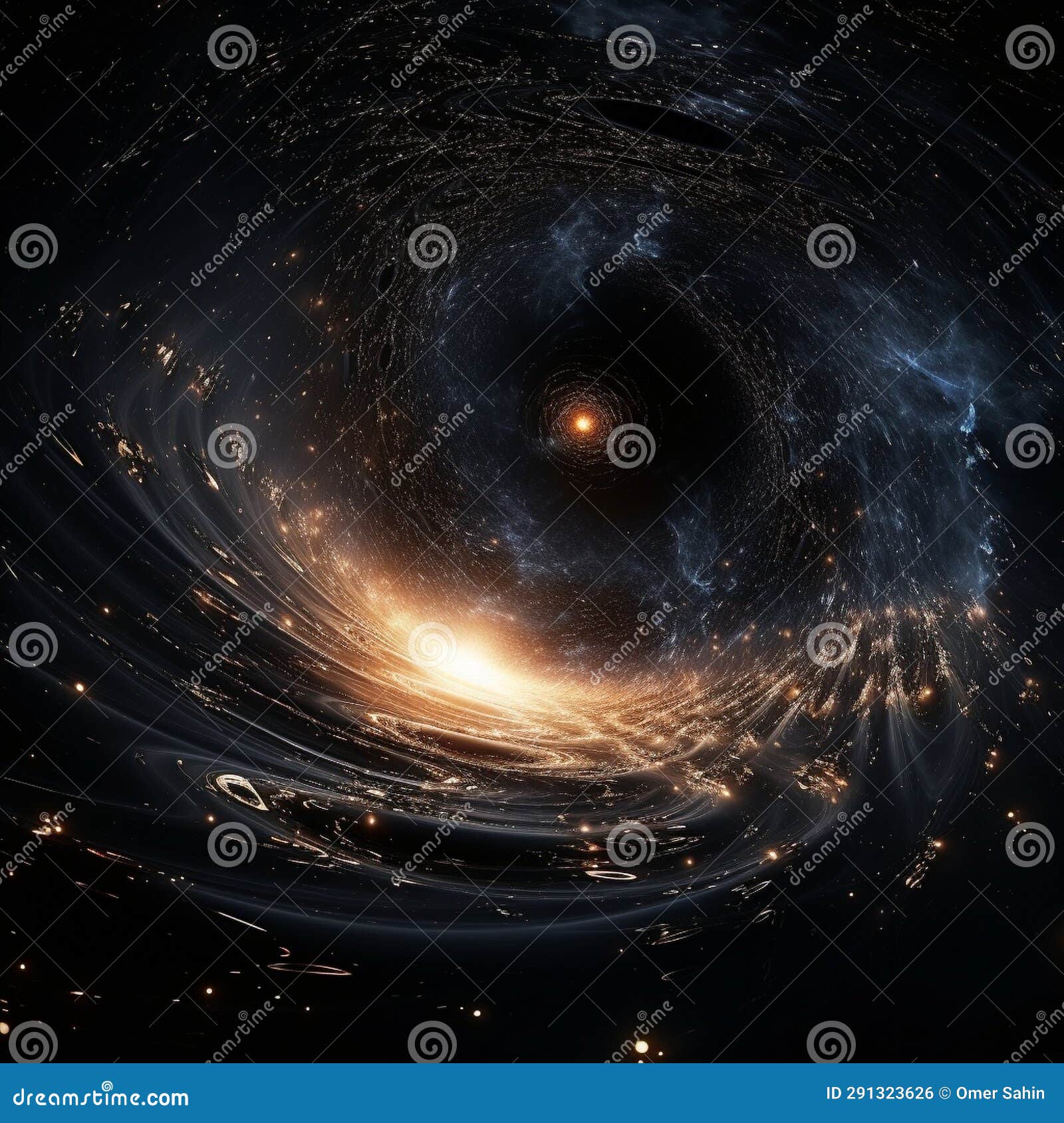 Infinite Darkness: Exploring the Secrets of Black Holes Stock Photo ...